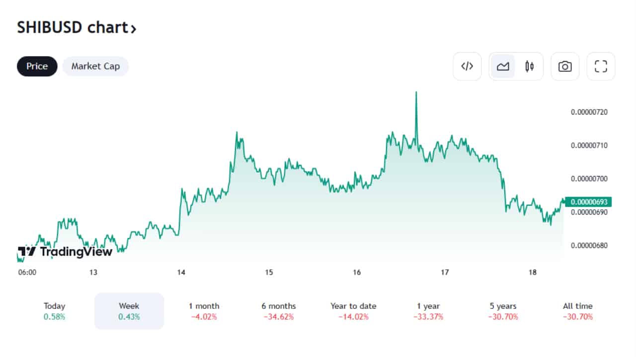 Dogecoin (DOGE), Shiba Inu (SHIB), Floki Inu (FLOKI), Samoyedcoin (SAMO) se recuperando de uma ...