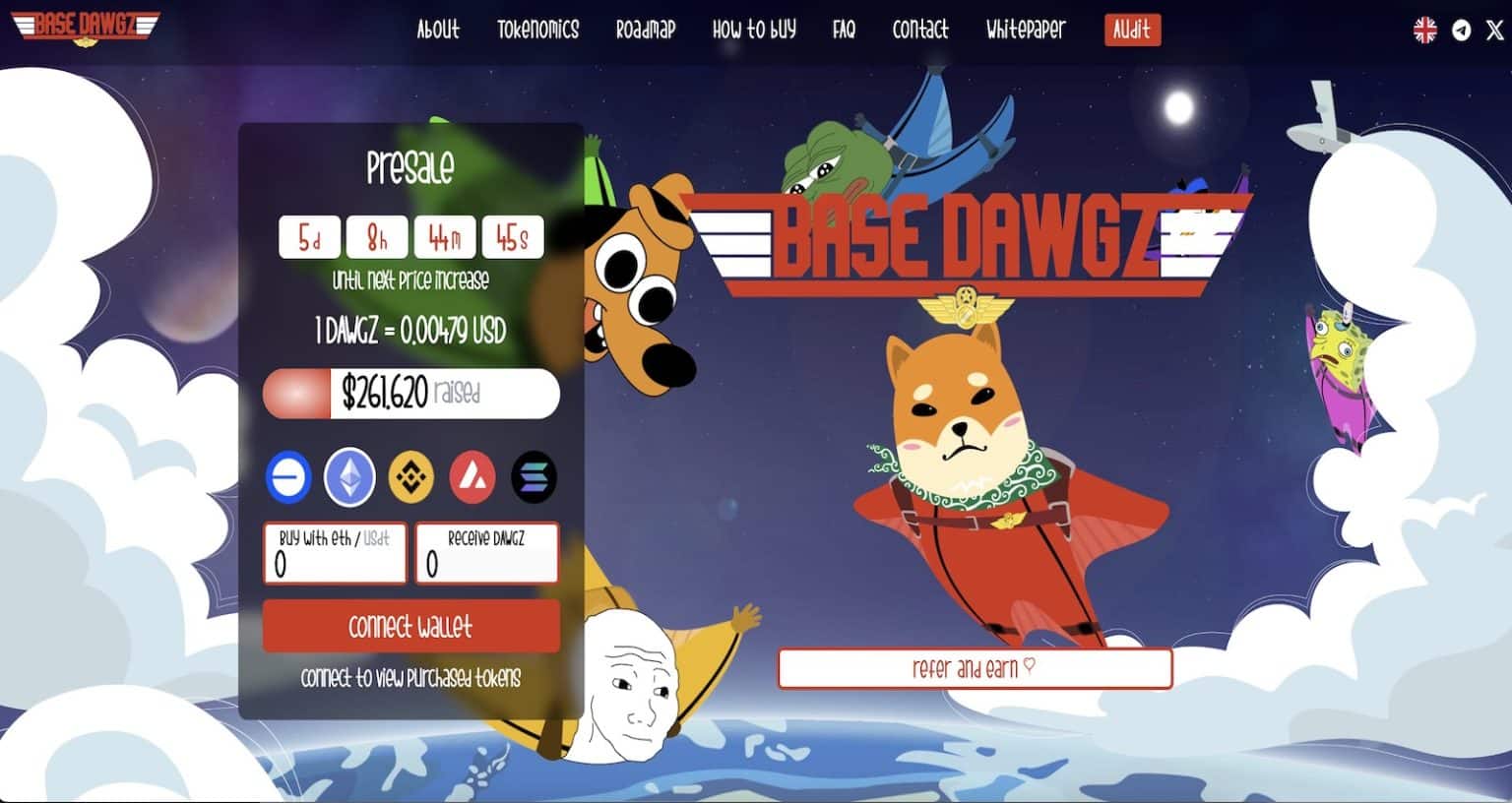 Base Dawgz: Meme coin com potencial de 100x alcança US$ 400K