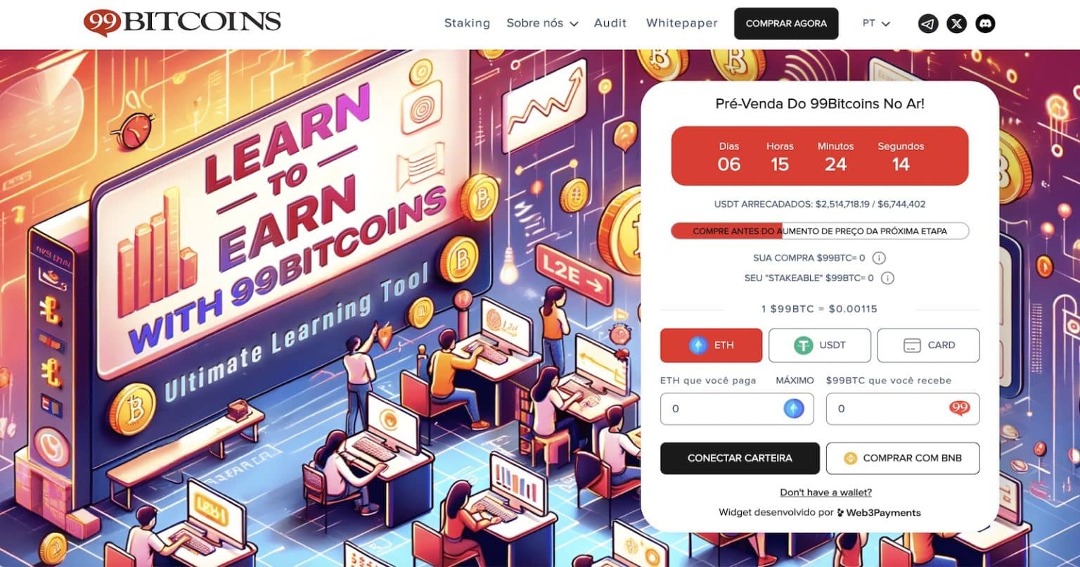 99Bitcoins ultrapassa US$ 2,5 milhões