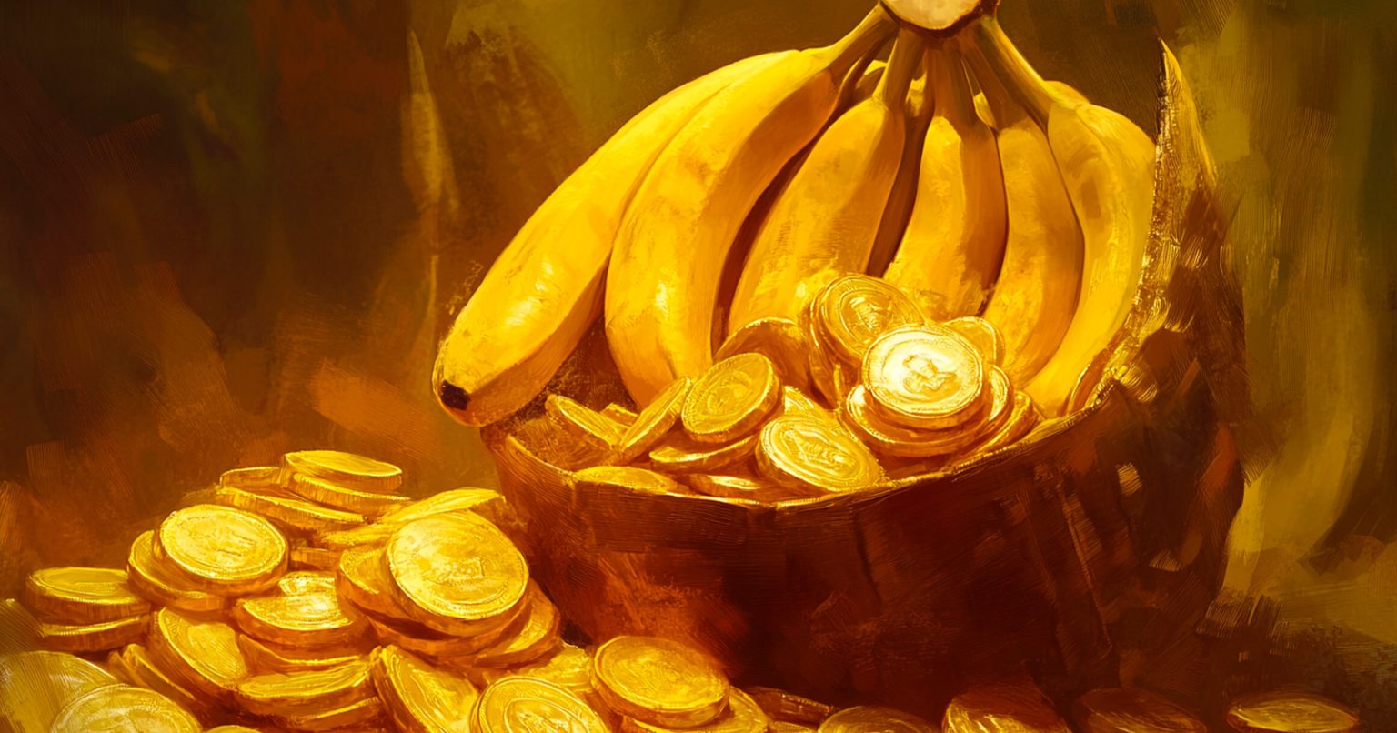 Token BANANA atinge máxima semanal após fazer queima de quase 10%