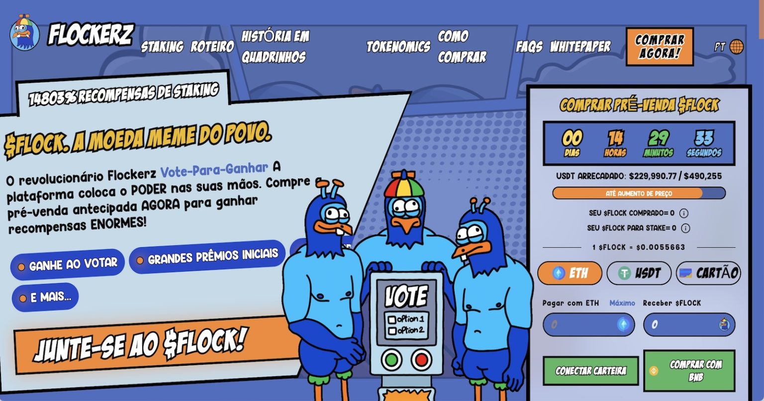 $FLOCK: Sua Chance de Investir em Memecoins